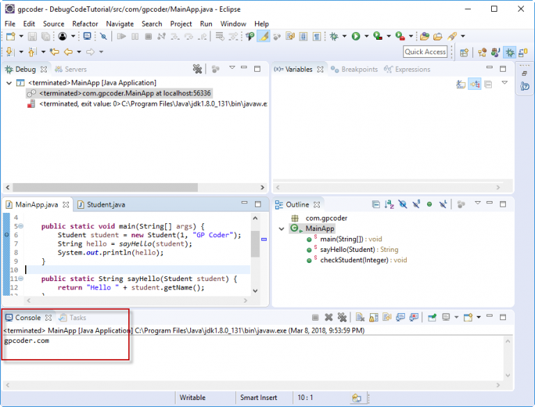Hướng Dẫn Debug Code Trong Eclipse Gp Coder Lập Trình Java
