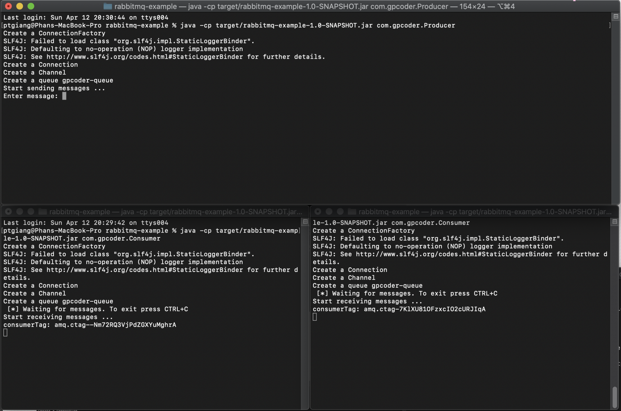 Kết nối AMQP Client với RabbitMQ Server - GP Coder (Lập trình Java)
